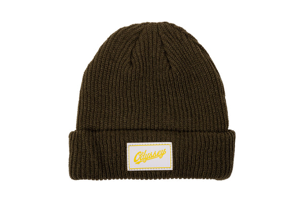 Odyssey Slugger Label Beanie (Green with White Label) | Full Factory ...