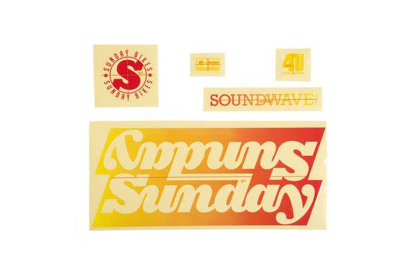 Sunday Soundwave Frame Sticker Kit (Sunset Fade) | Full Factory ...